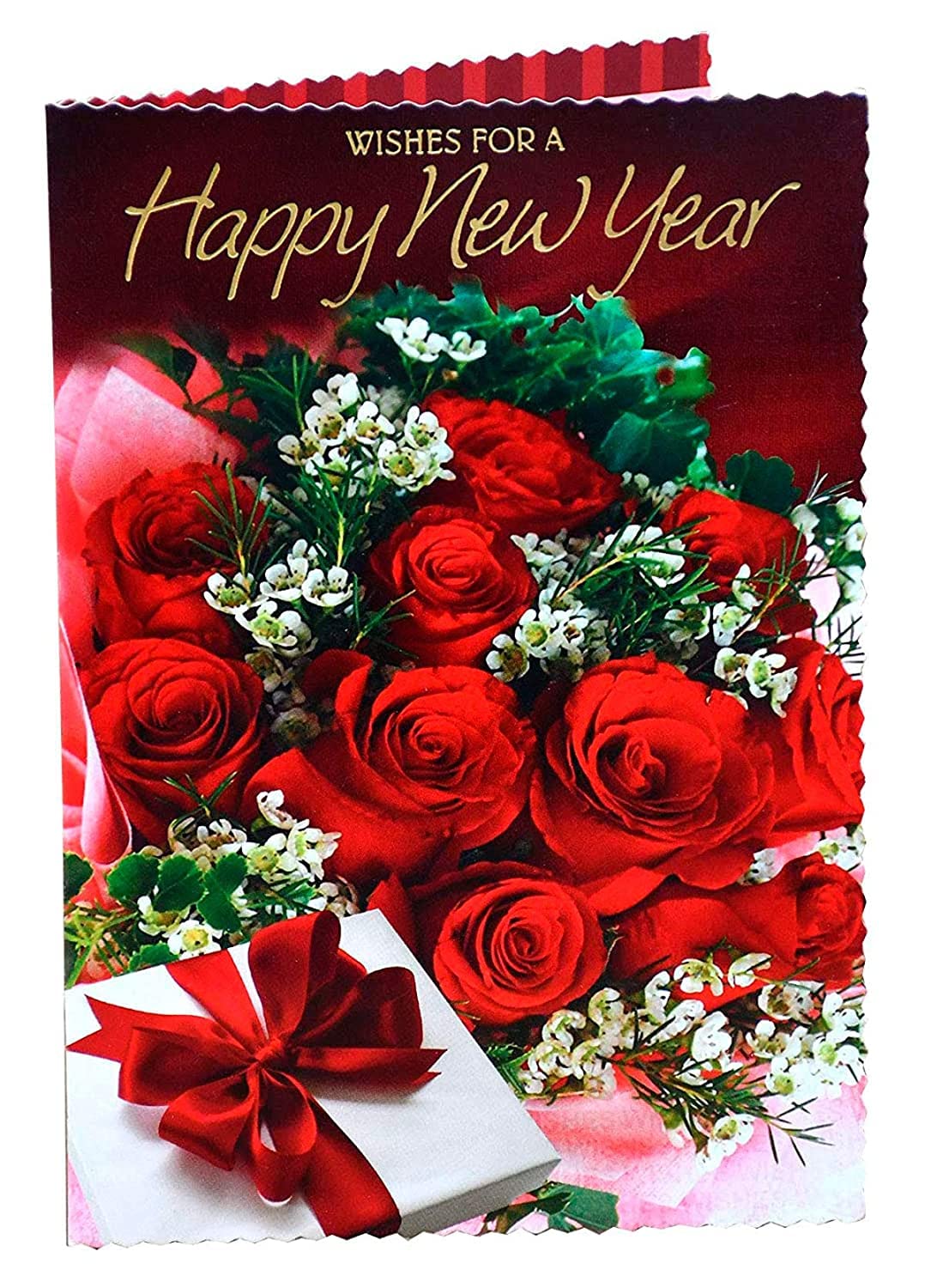 New Year Gift Combo of Chocolate with Greeting Card and Girls Wallet ...