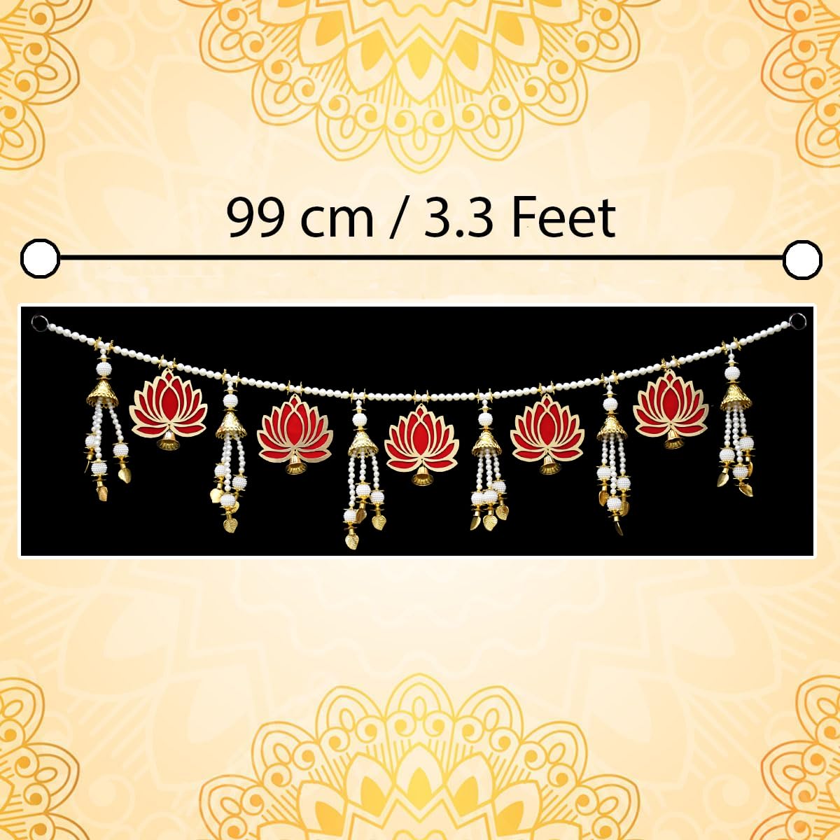 Lotus Hanging Toran for Entrance Door, Temple - upto 60% off