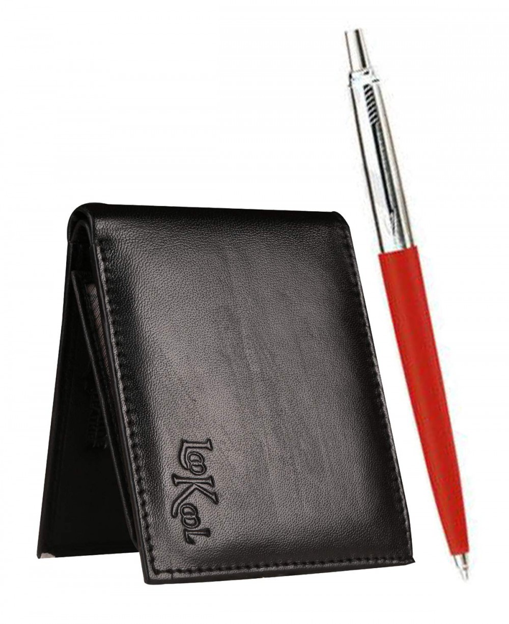 Gift For Male Teacher - Leather Wallet & Parker Jotter Standard Ball Pen
