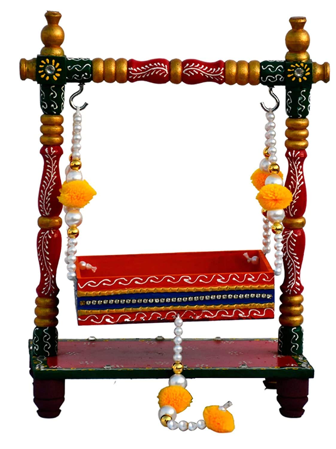 Handmade Laddu Gopal Wooden Jhula | Up to 60% Off